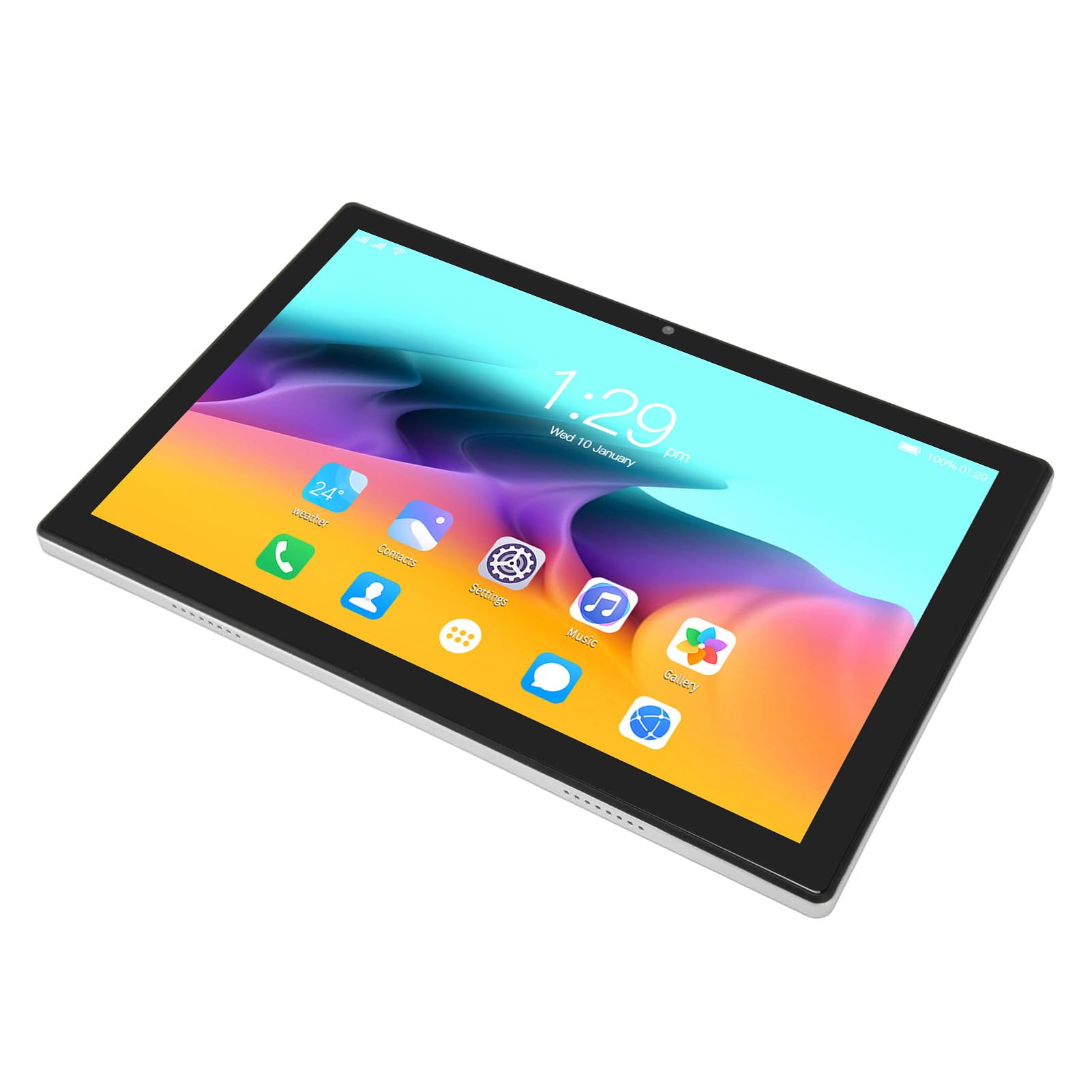 Pssopp 10.1 Inch HD Tablet, 8MP 13MP Tab M10 5G WiFi Tablet Computer for Android 11 for Work (White)