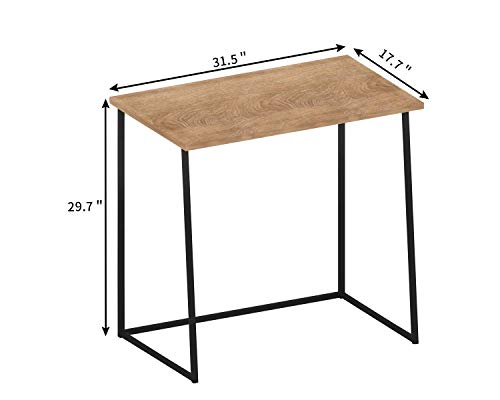 LOTCAIN 31.5" Laptop Table Office Desk Writing Study Desk, Modern Minimalist Style and Space-Saving Design for Home Office Workstations