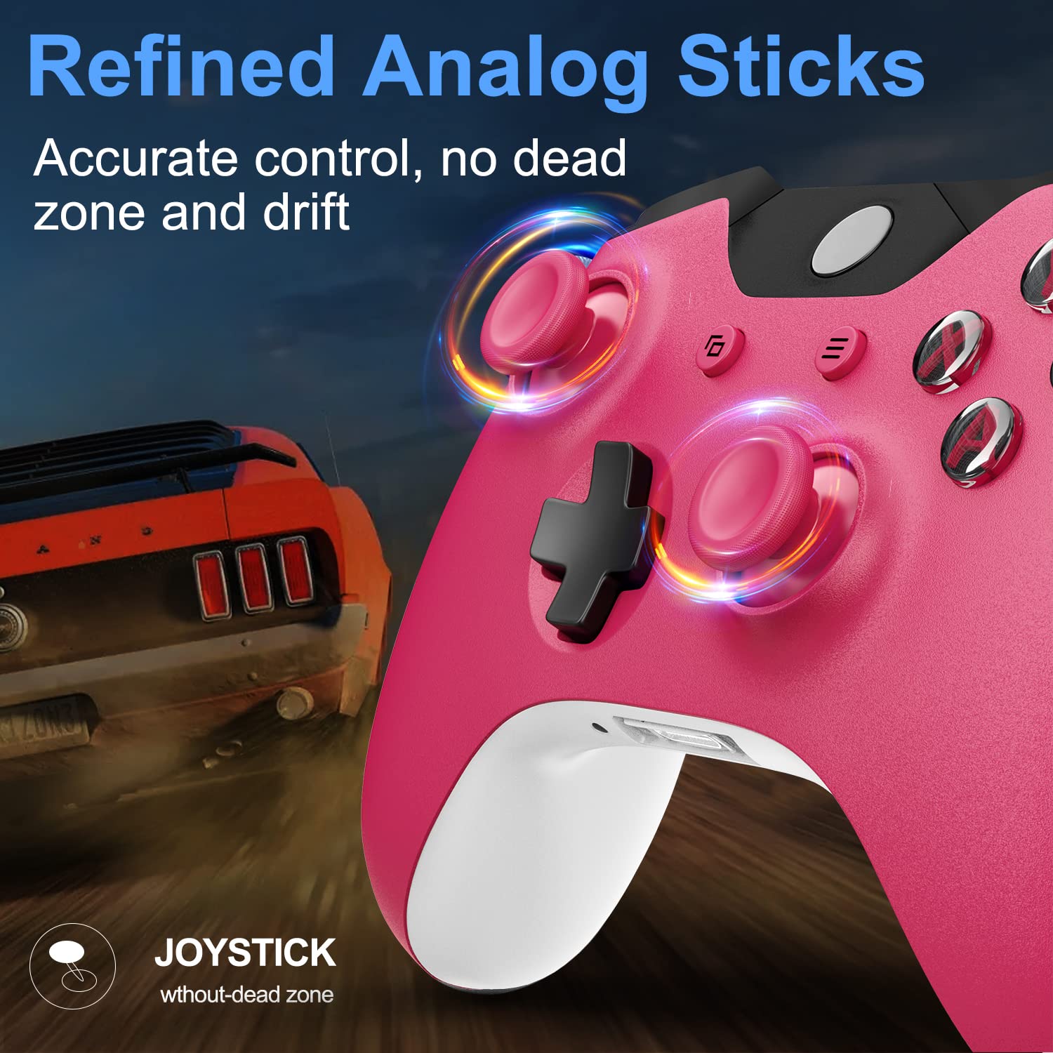 usergaing Neon Pink Controller Replacement for Xbox One,Xbox Series X/S,Xbox One X/S,Windows 10 PCs,Wireless Gamepads with 3.5mm Headphone Jack