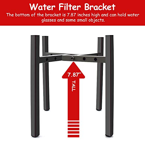 Water Filter System Stand 8" Tall, Compatible Berkey Water Filter, Adjustable Fits 7.5" 8.5" 9.5" Wide, with Non-Skid Pad, ​Applicable to Multi -Size Water Tank