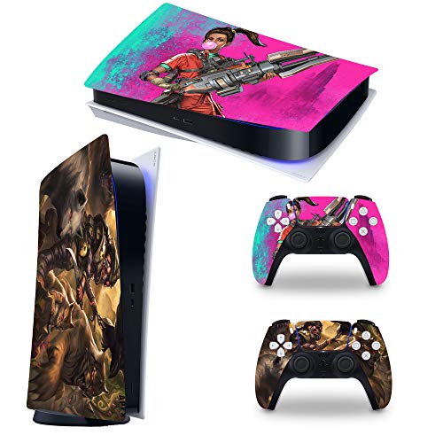 PlayStation 5 Skin Set – Space FPS Gun Game - HD Printing Vinyl Skin Cover Protective for PS5 Standard Edition Console and 2 PS5 Standard Edition Controller