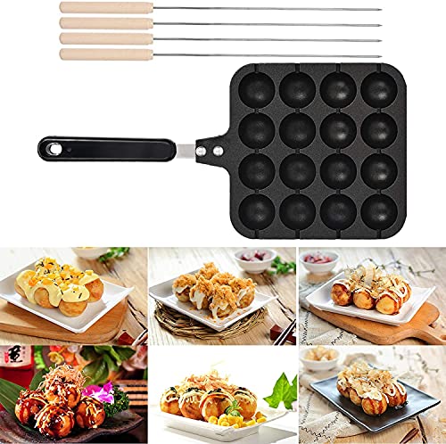 Takoyaki Grill Pan premium Material Non-Stick Plate Round Pancakes Cooking Tools Baking Mold Tray Home Kitchen Accessories