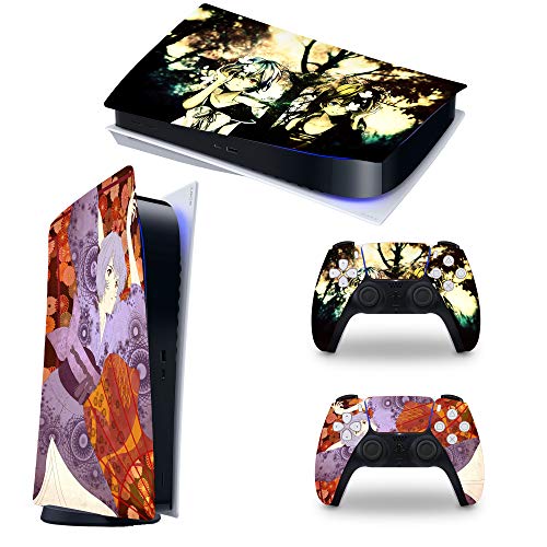 PlayStation 5 Skin Set – Genesis Japan - HD Printing Vinyl Skin Cover Protective for PS5 Standard Edition Console and 2 PS5 Standard Edition Controller