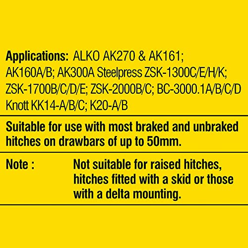 Maypole MP5411 Stronghold 5411B Hitch Lock Strongbox, Yellow