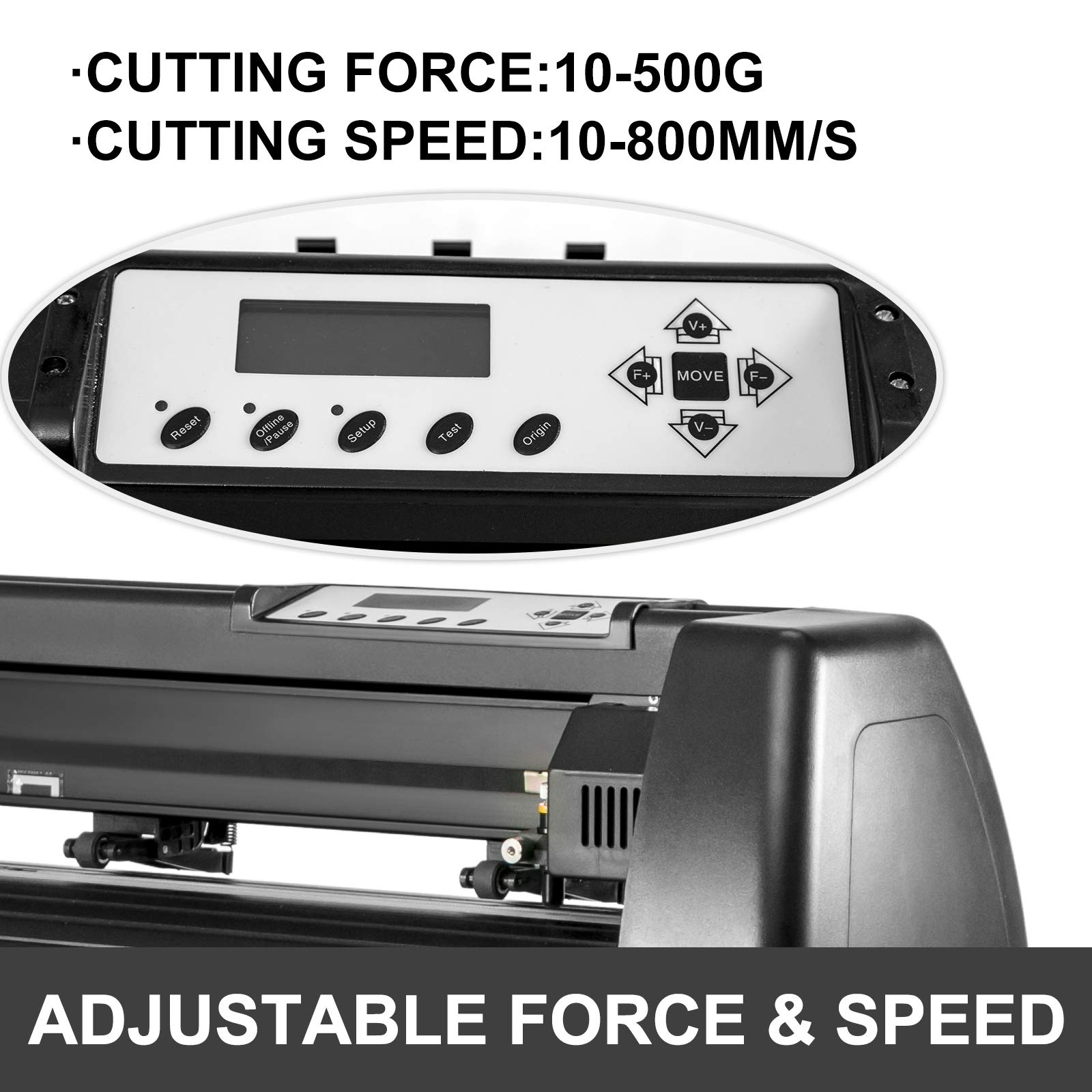 Mophorn Heat Press 15x15 inch Heat Press Machine 5 in 1 for T-Shirt and Vinyl Cutter 34 inch Plotter Machine 870mm Paper Feed Vinyl Cutter Plotter