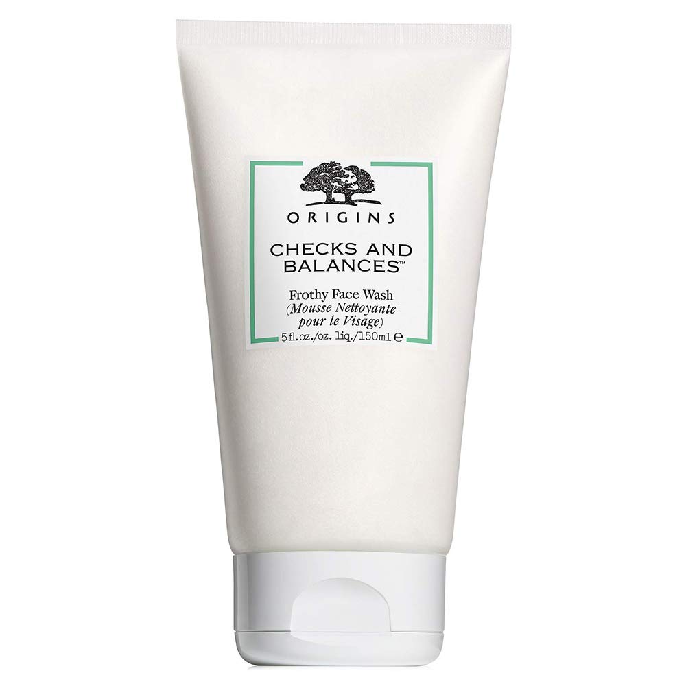 Origins Checks and Balances Frothy Face Wash 5 Oz & High-Potency Night-A-Mins Resurfacing Cream 1.7 Oz