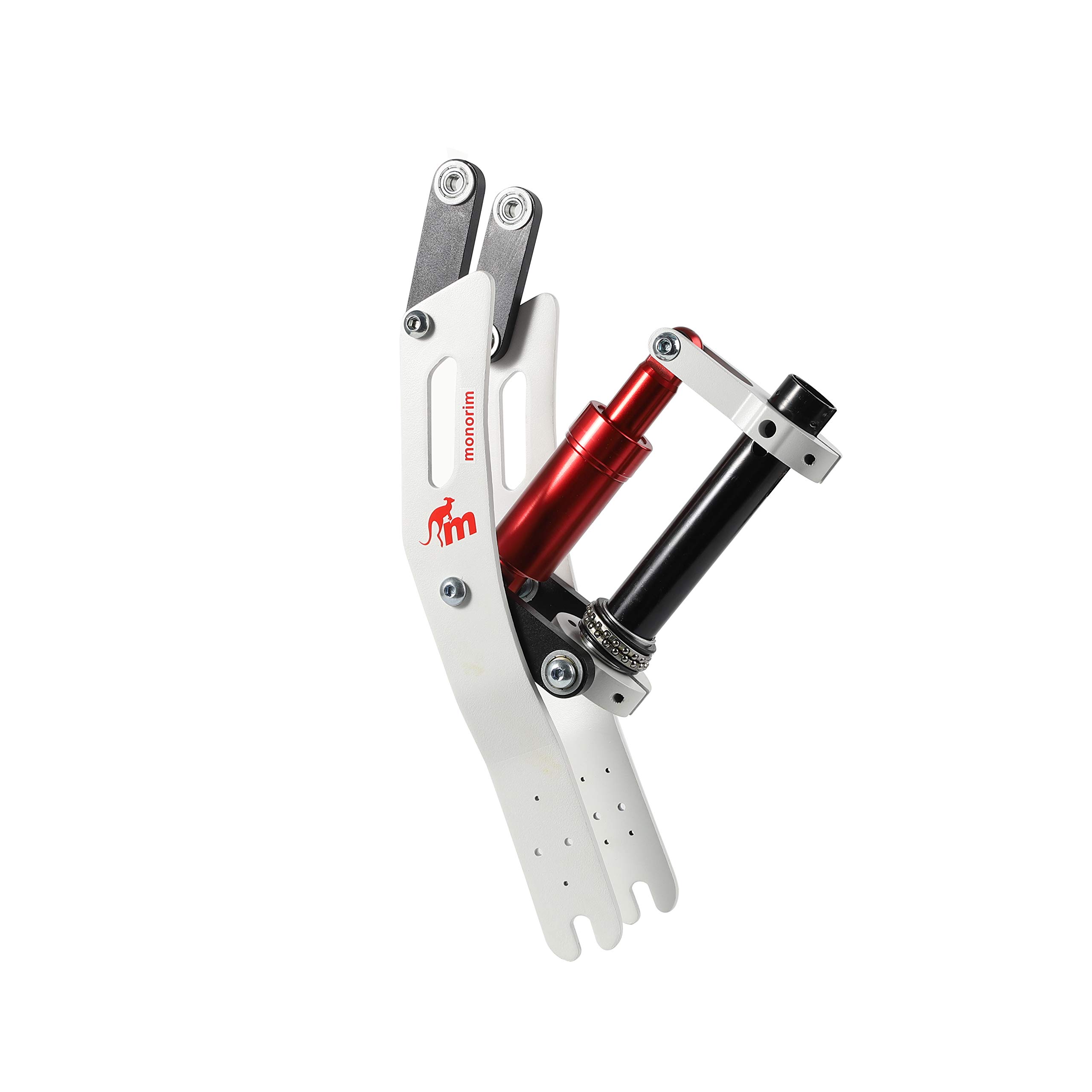 Monorim V4 Front Scooter Suspension Upgrade | Compatible w/Xiaomi M365, M365 Pro, 1S, Pro 2, Essential Models | Scooter Parts for Safer, Smoother, More Comfortable Ride - Black & Blue