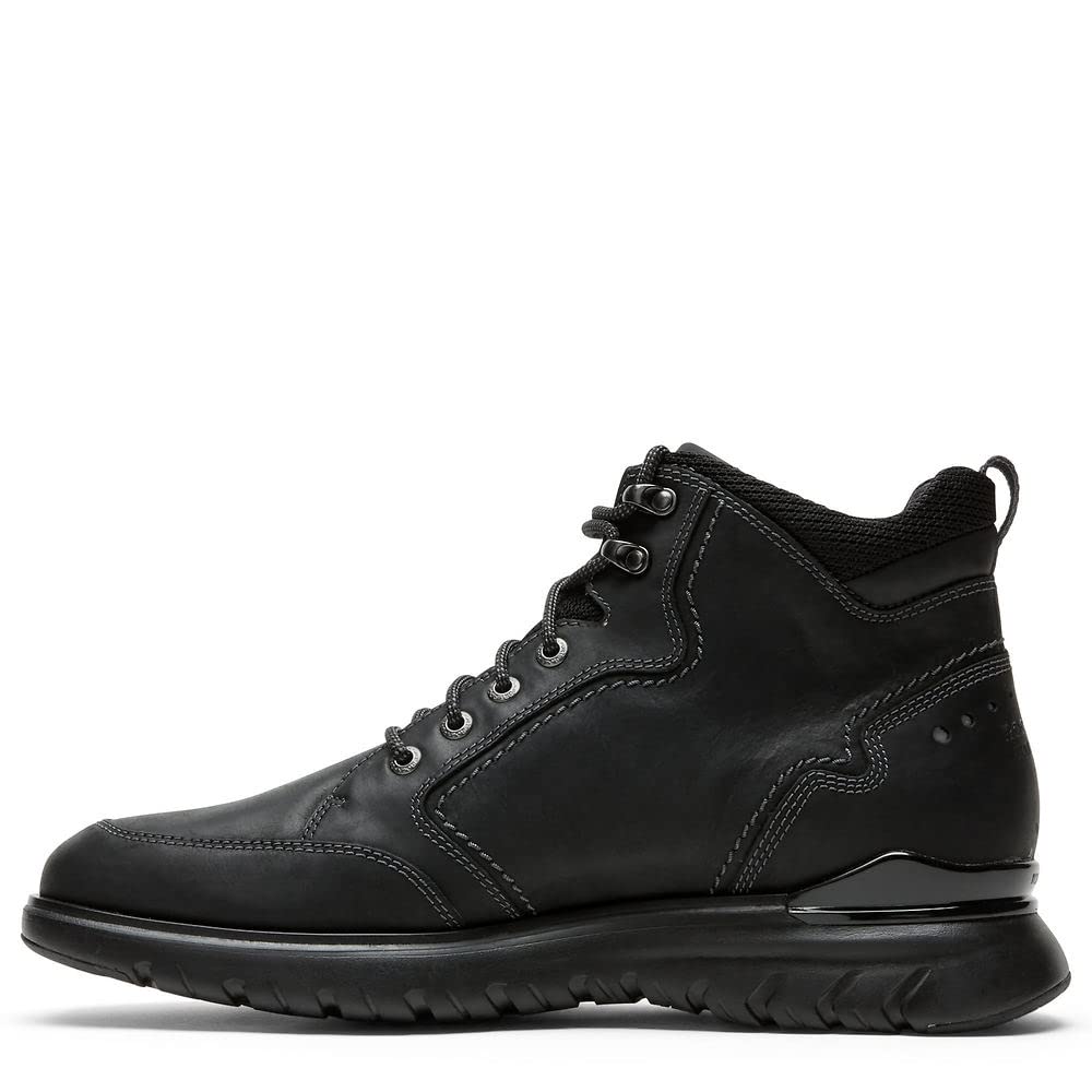 Rockport Men's Total Motion Sport Waterproof Boot Hiking, Black, 10.5