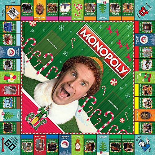 Monopoly Elf | Based on Christmas Comedy Film Elf | Collectible Monopoly Game Featuring Familiar Locations and Iconic Moments | Officially Licensed Monopoly