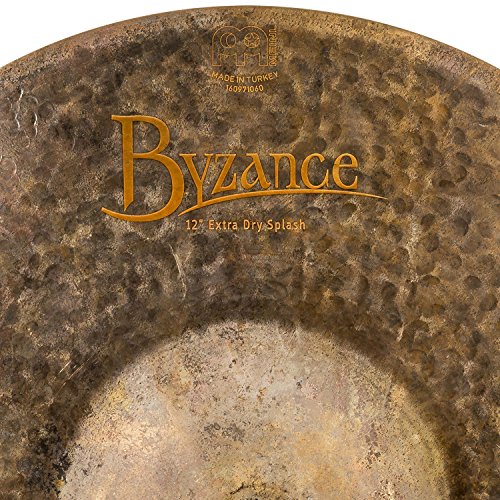Meinl Cymbals Byzance 12" Extra Dry Splash β Made in Turkey β Hand Hammered B20 Bronze, 2-Year Warranty, B12EDS, inch