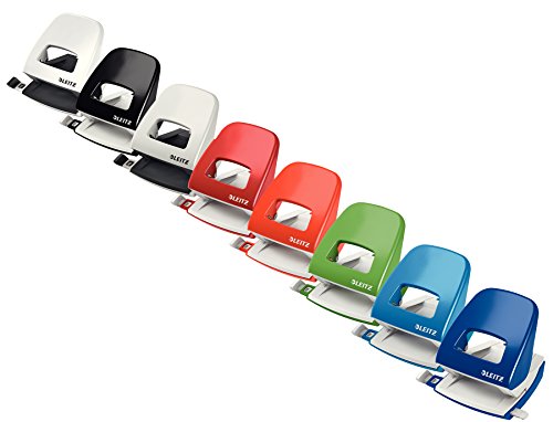 Leitz Hole Punch, 30 Sheets, Guide Bar with Format Markings, Metal, NeXXt Range, 50080095 - Black