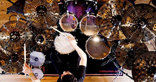 Meinl Cymbals Classics Custom Dark 16" Trash Crash Cymbal for Drum Set β Made in Germany β B12 Bronze, 2-Year Warranty (CC16DATRC)