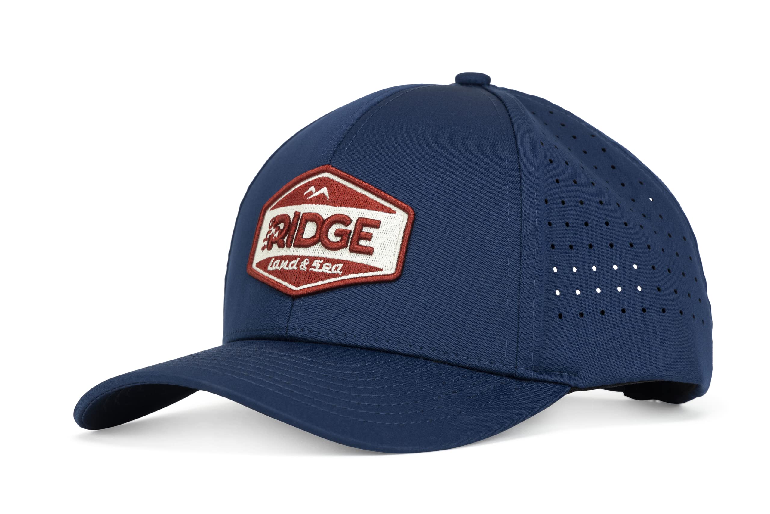 The Ride Land and Sea Snapback Hats - Trucker Hats for Men - Adjustable Baseball Hats for Men (Navy)
