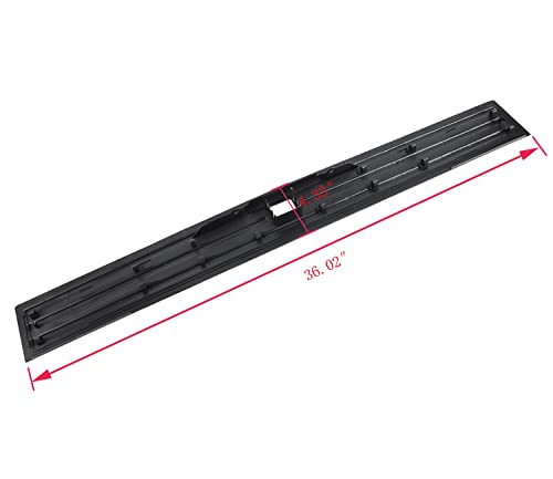 OKPARZ Compatible for Flexible Flex Step Center Tailgate Cap Mad Trim Molding with Release Button Ford F-150 F150 2015-2020 FL3Z9940602B