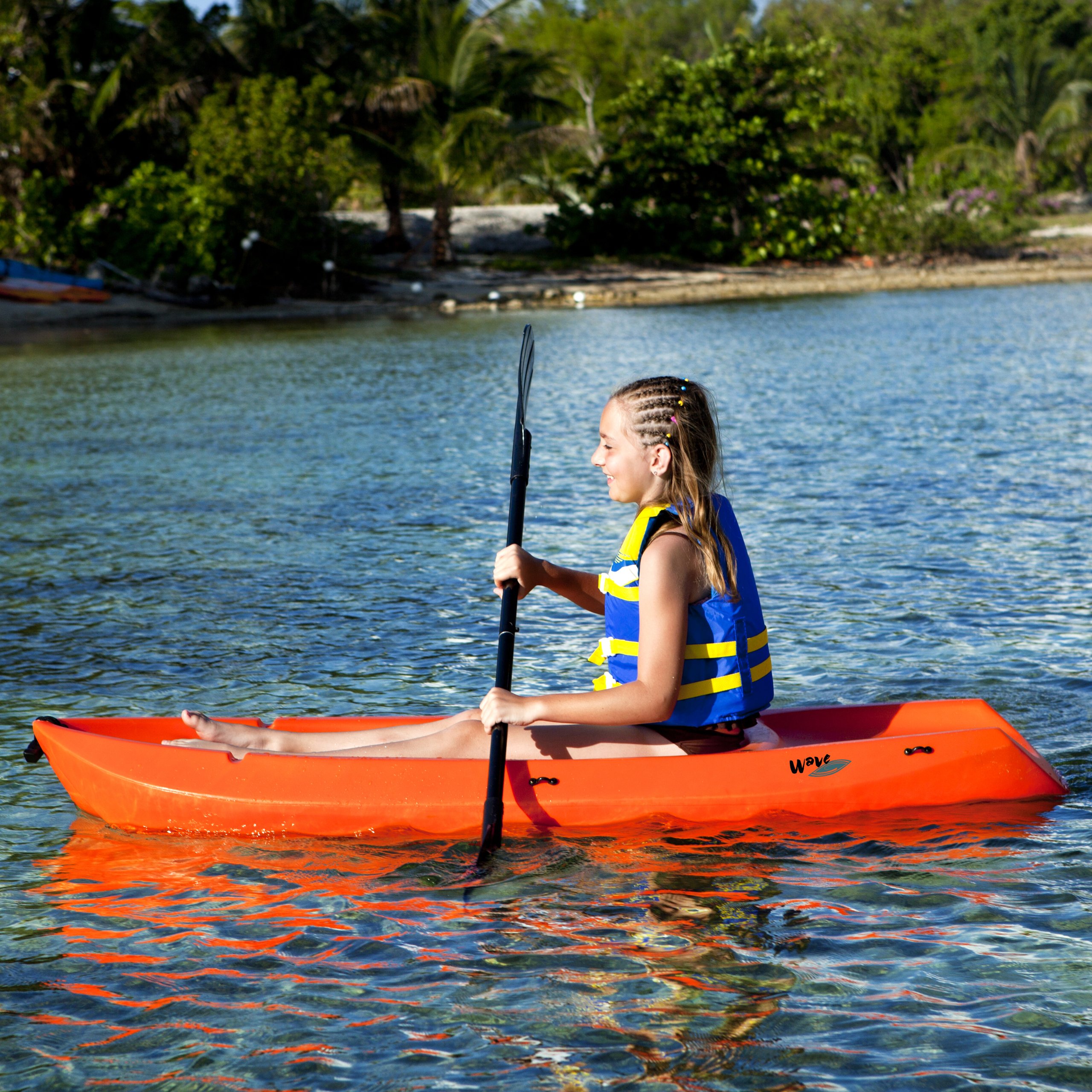 Lifetime 90479 Youth 6 Feet Wave Kayak with Paddle, Orange