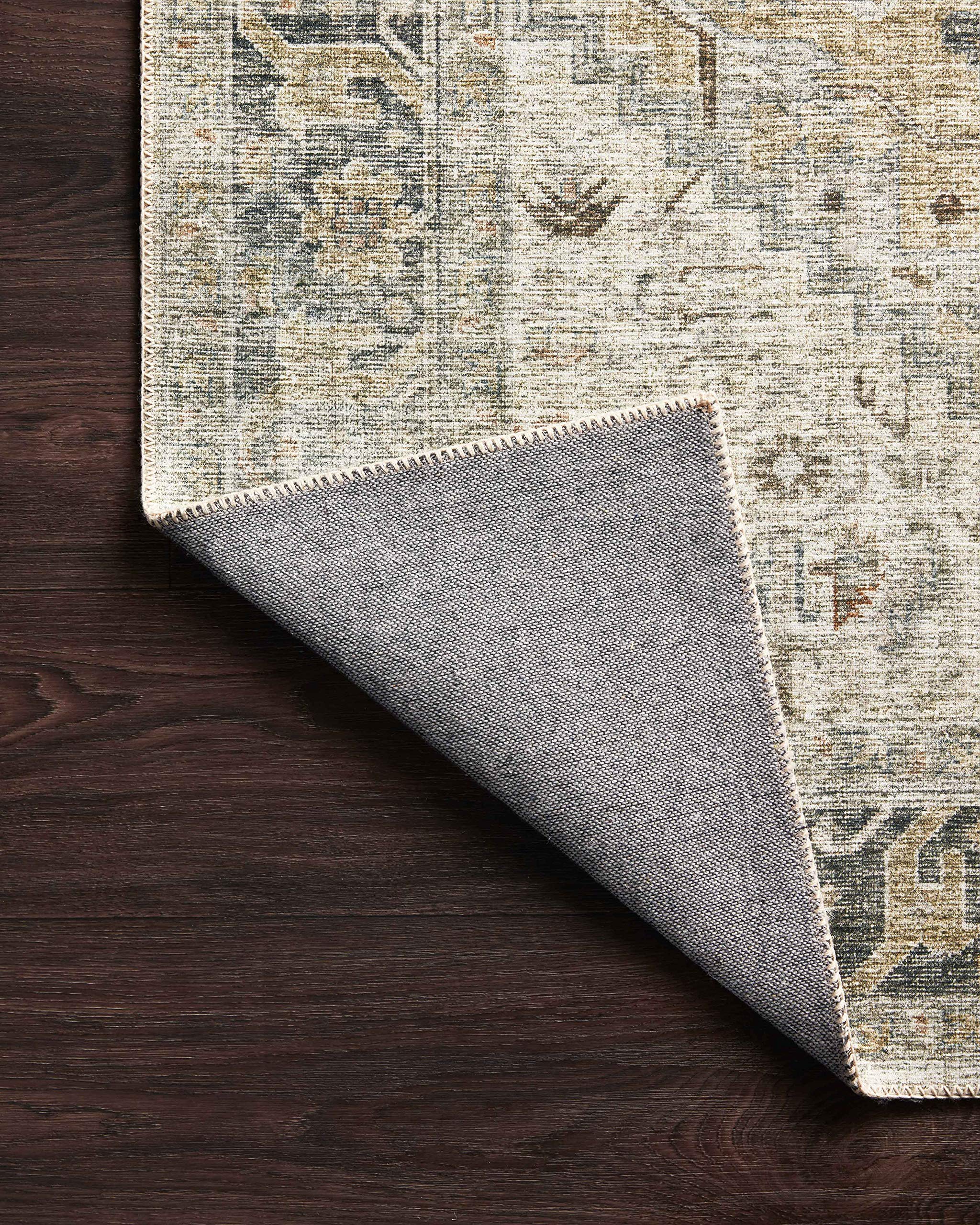 Loloi II Skye Collection SKY-13 Natural/Sand 2'-6" x 7'-6", 13" Thick, Runner Rug, Soft, Durable, Vintage Inspired, Distressed, Low Pile, Non-Shedding, Easy Clean, Printed, Living Room Rug