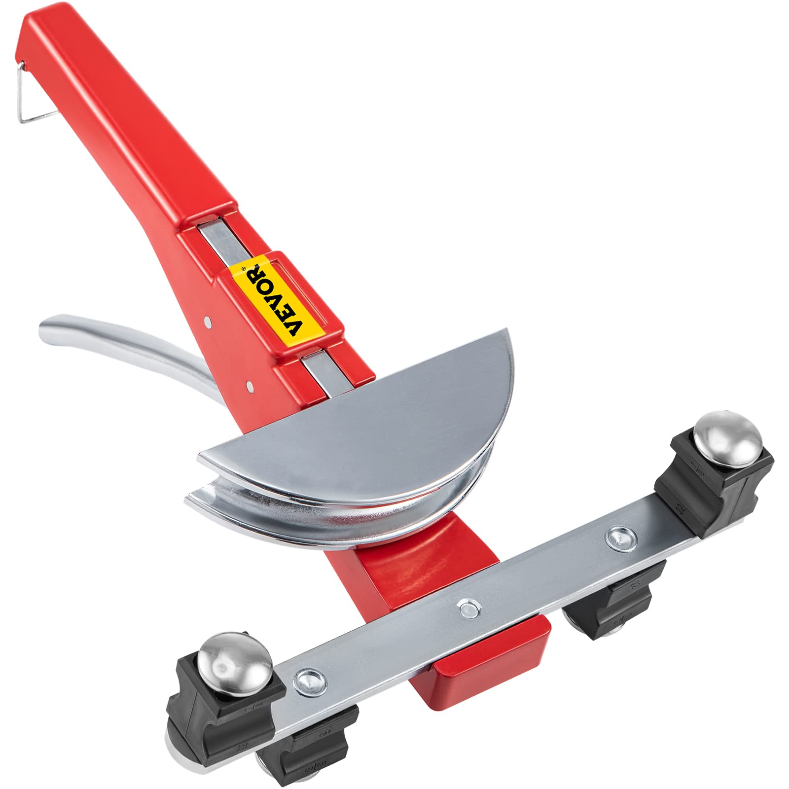 VEVOR Pipe Bender, 7 Dies 1/4-7/8 Inch Refrigeration Ratcheting Tube Bender Kit, 90° Tubing Bender with Reverse Bending Attachment for HVAC