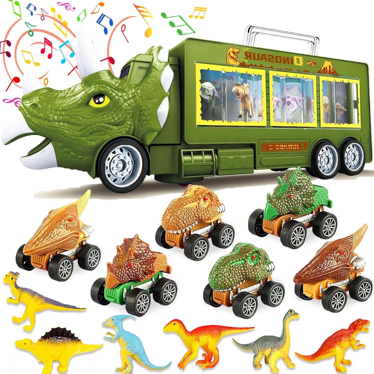 VESIHOLO Dinosaur Truck Toys for Boys