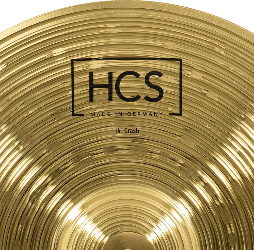 Meinl Percussion HCS 14" Crash Cymbal for Drum Set β Made in Germany β Traditional Medium Brass, 2-Year Warranty, (HCS14C)