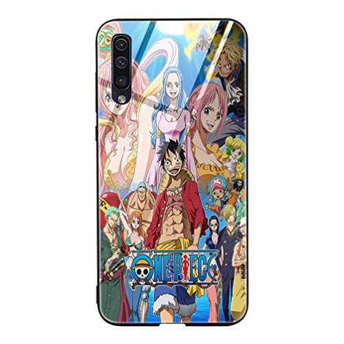 Luxury Phone Case for Samsung Galaxy A40 Cover,Tempered Glass Back Cover Soft Silicone Anti Scratch Bumper Design LB-29 ONE Piece Protective Case