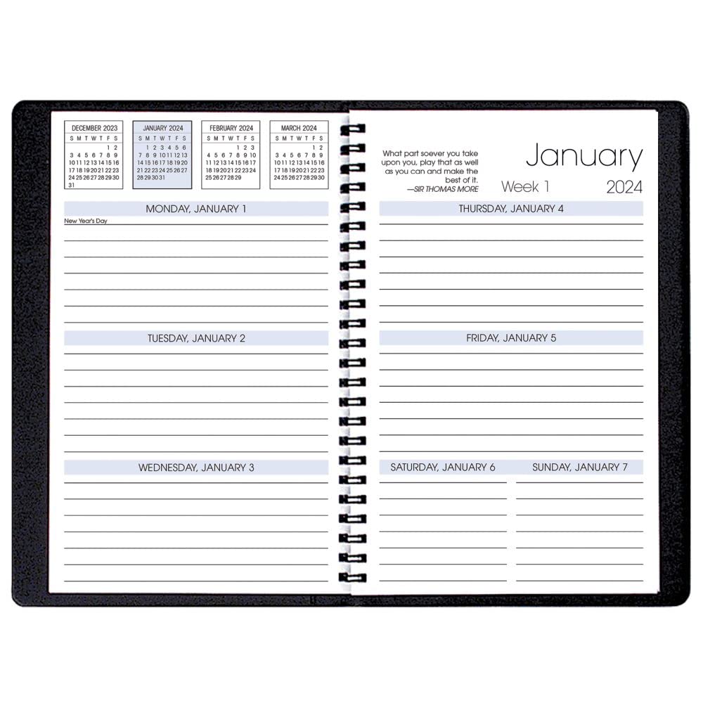 Payne Publishing, Black 2024 Weekly Planner