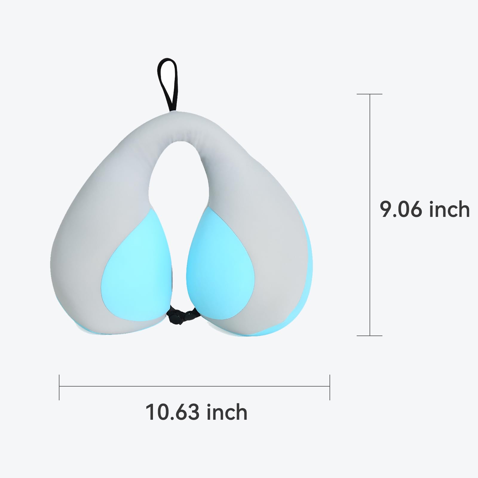 MOOB Baby Pillow for Car Seat Kids U-Shape Travel Neck Pillow Support Children Stroller Pillow Blue