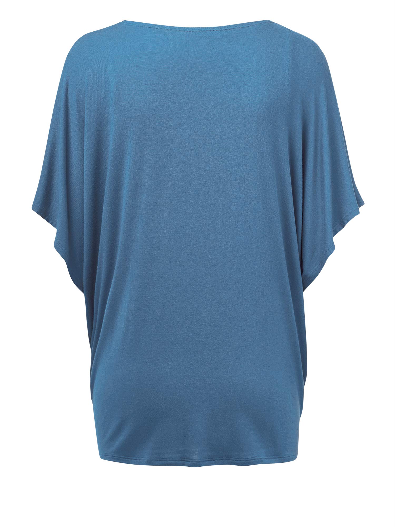 MBJ WSK1310 Women's Kimono Style Short Sleeve Dolman Cardigan XXXL Denim