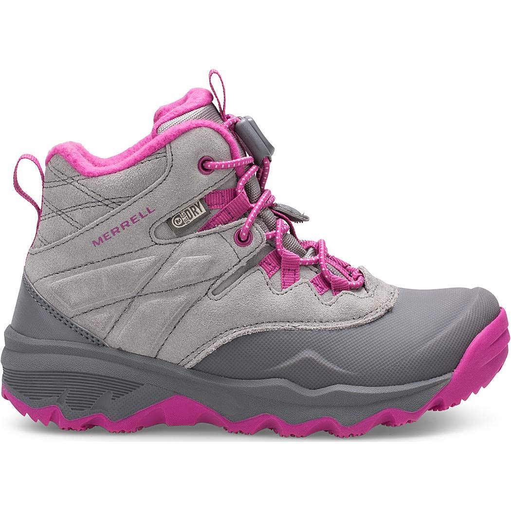 Merrell Baby-Boy's THERMOSHIVER Snow Boot, Grey/Pink, 4.5 Medium US Toddler