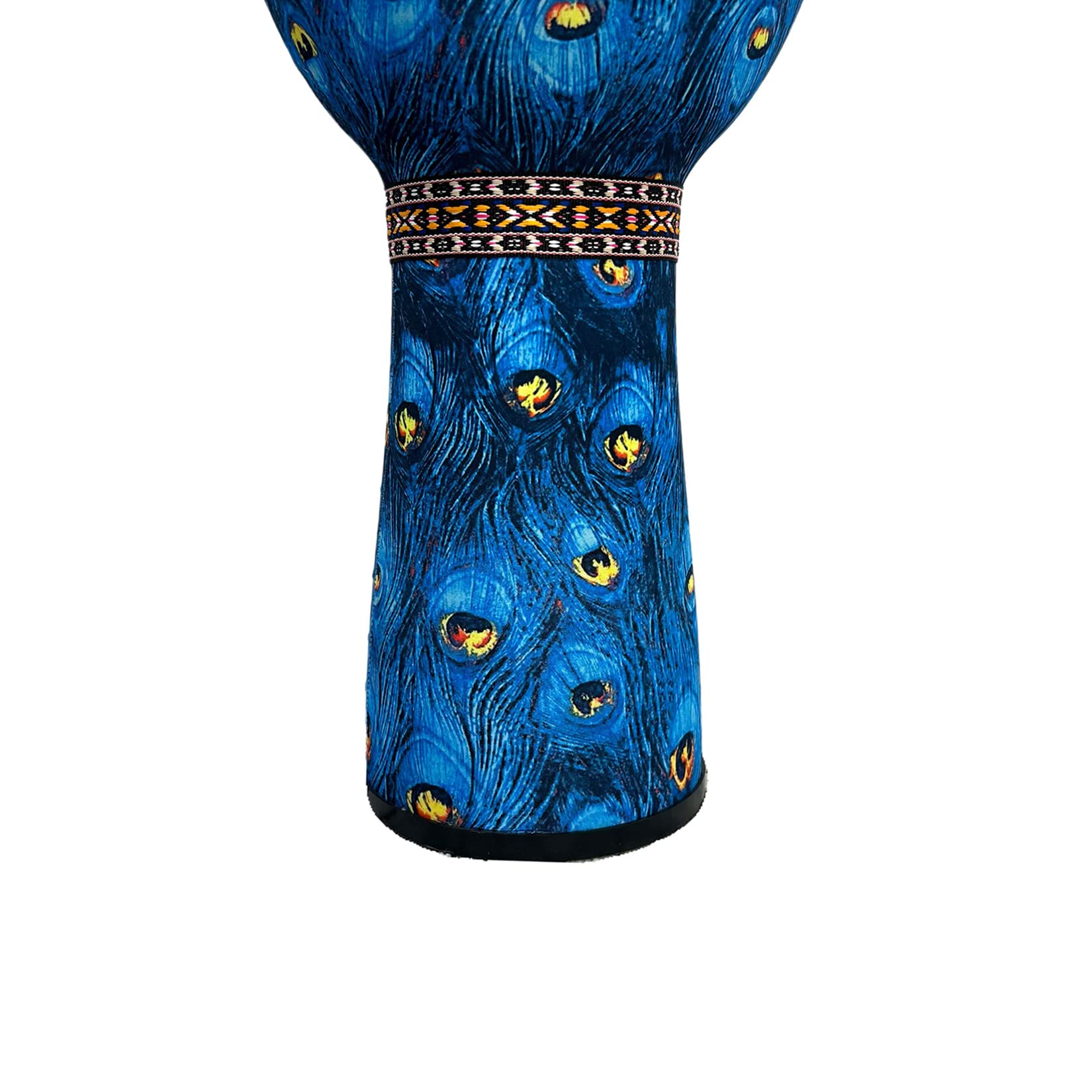RUOSWTE Djembe Drum Bongo ,Goblet Drum Made Of Goat Leather Drum Head, Hand Painted Cloth, West African Style Hand Drum, Gift For Beginners (B)