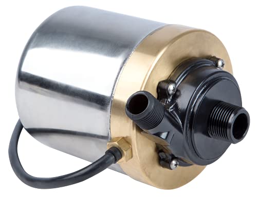 Little Giant 517006 Stainless Steel 580GPH Pump with 20-Feet Cord, Bronze, S580T-20