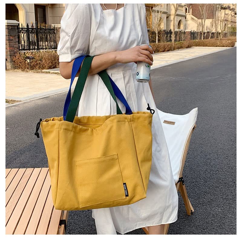 Thick Simple Canvas Shopping Tote Bag Women's Bag Shopping Bag Casual Large Capacity Handbag