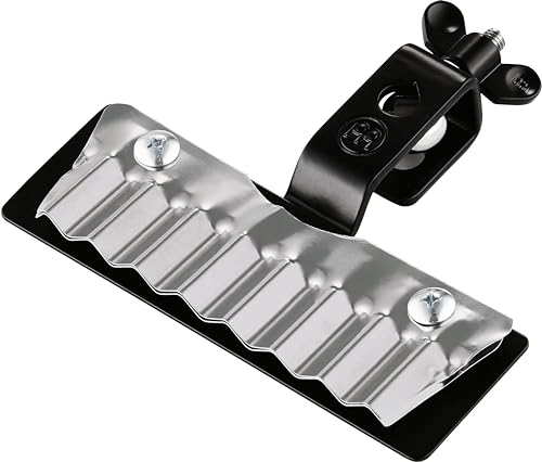 Meinl Percussion Crasher for Percussion Rigs and Drum Set, Medium Size-NOT Made in China-Guiro Style Steel Playing Surface and Standard 3/8" Eye Bolt Mount, 2-Year Warranty, Short M
