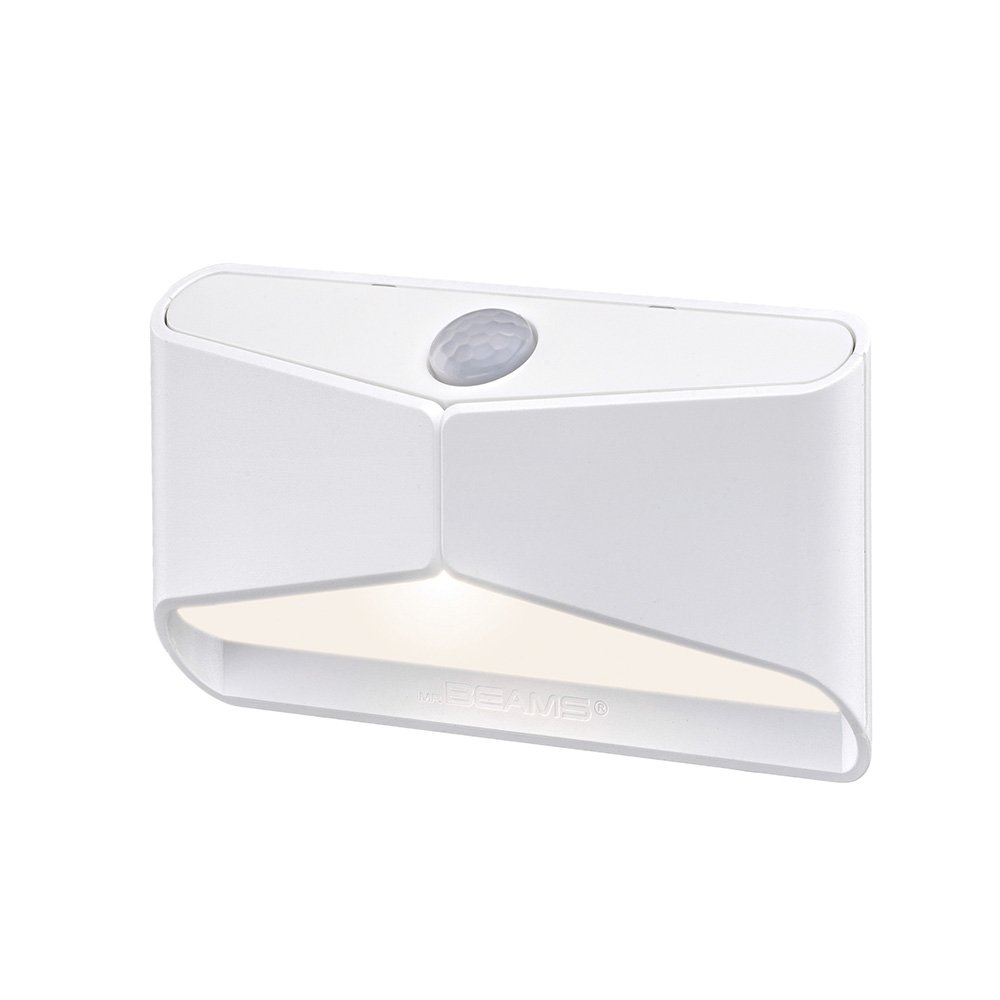 Mr. Beams MB710 LED Nightlight, Wireless, Battery-Powered, Motion-Sensing For Use In Bedroom, Stairs, Nursery, Kitchen & More, Six-Pack, White