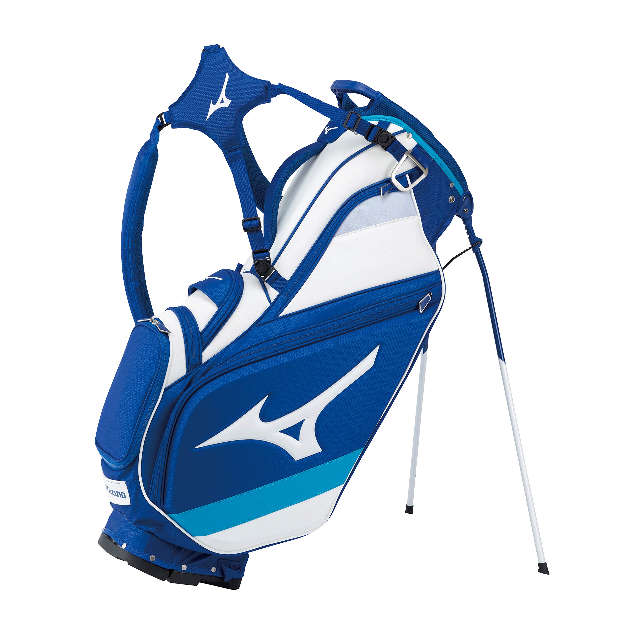 Mizuno 2021 Tour 6-Way Stand Bag, Staff, Blue, White