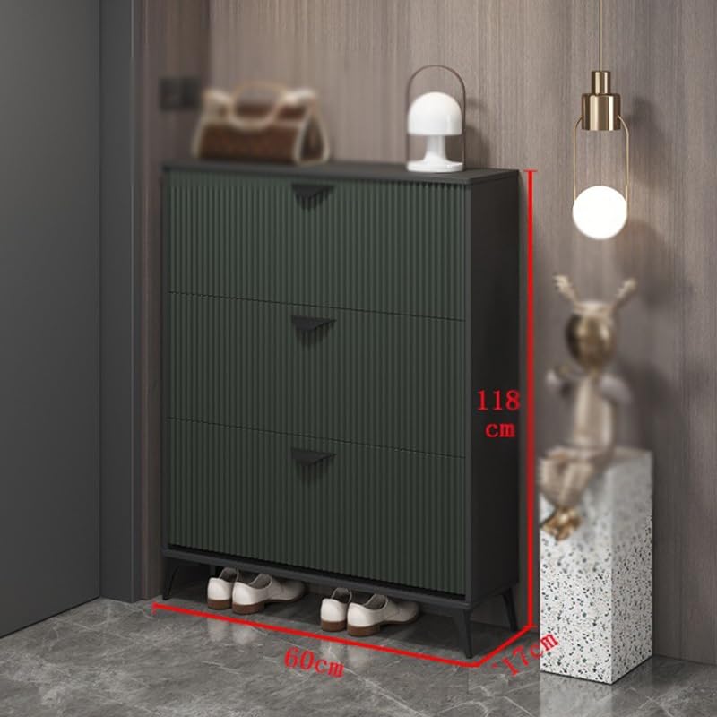 MMLLZEL Foyer Storage Storage Shoe Cabinet -Thin Shoe Cabinet Tipping Bucket Storage Cabinet Large Capacity