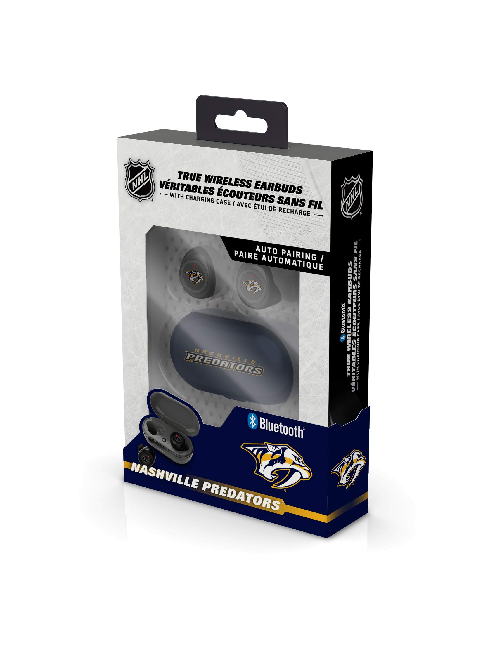 NHL Nashville Predators True Wireless Earbuds, Team Color
