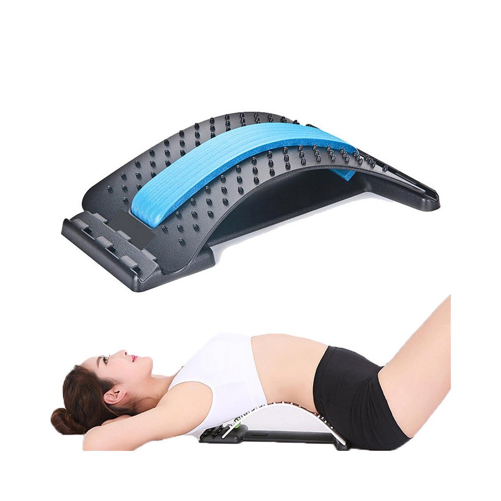 Layhou Back Stretcher Back Massager Stretcher Back Stretching Device Back Massager for Bed Lumbar Support Relaxation Spinal, Lower and Upper Muscle Pain Relief
