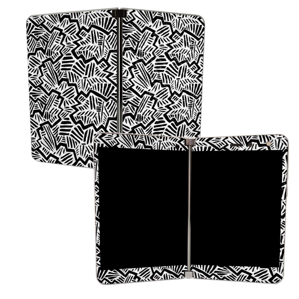 MightySkins Carbon Fiber Skin for Microsoft Surface Duo - Acid Trippy | Protective, Durable Textured Carbon Fiber Finish | Easy to Apply, Remove, and Change Styles | Made in The USA (CF-MISURDUO-Acid Trippy)