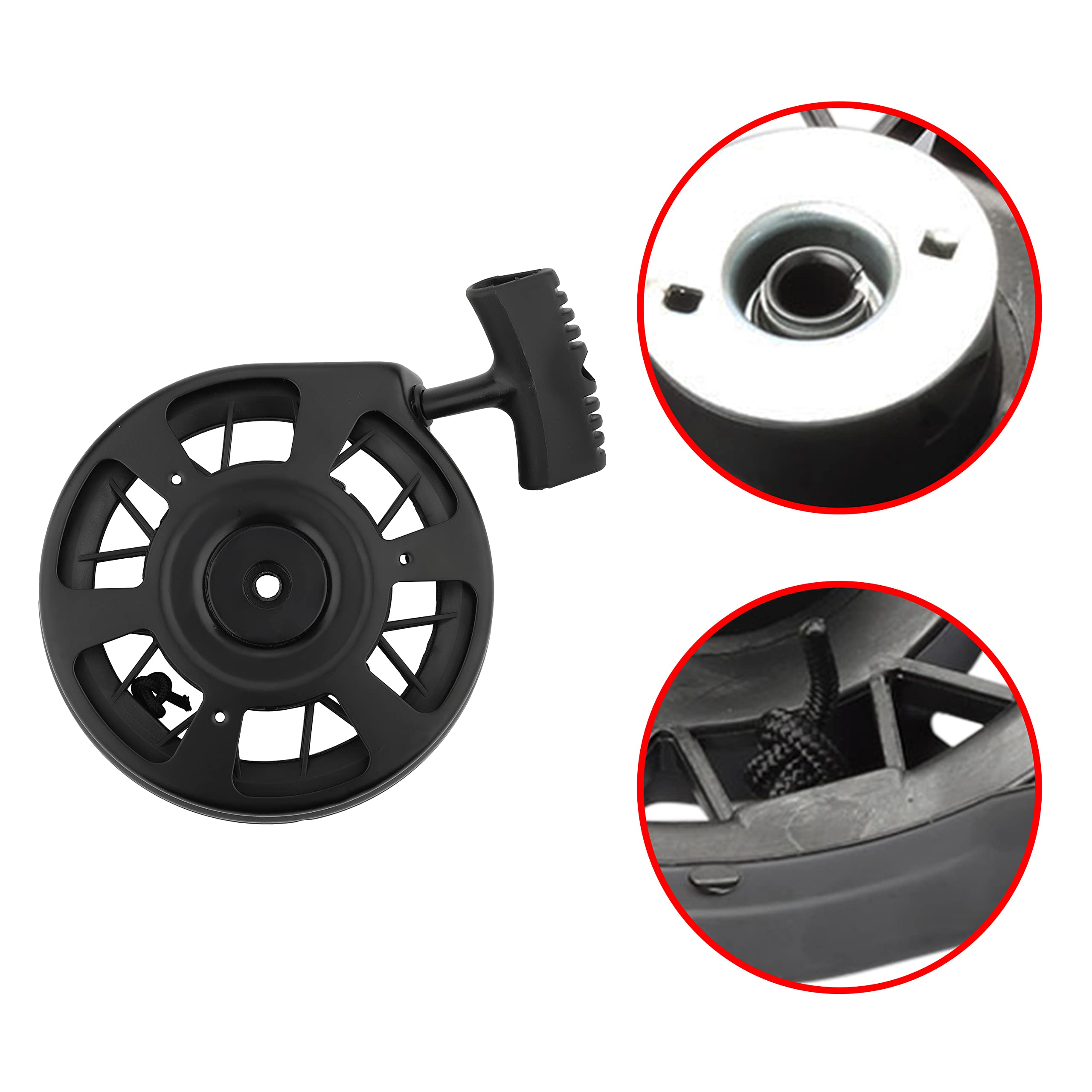 Milttor 590702 Recoil Starter Pull Start Fit Tecumseh 590739 590637 AV600 LEV80 LEV100 LEV115 LEV120 LEV150 LV195EA OVRM60 OVRM65 OVRM105 OVRM120 Lawn Mower
