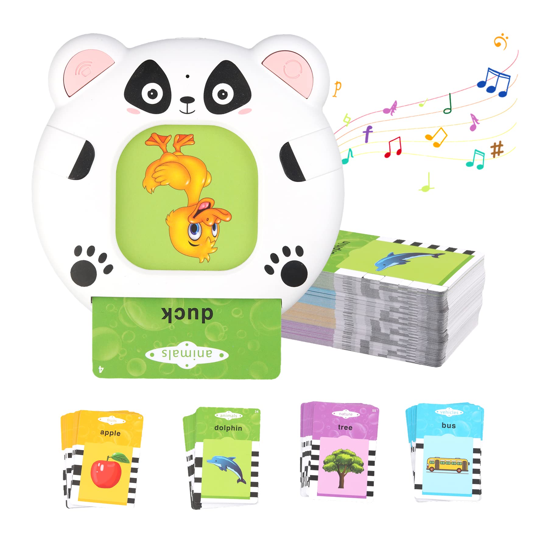 Toddler Talking Spelling Phonics Flash Cards - Speech Therapy Autism Learning Activities Educational Materials Toys - Sight Word Flashcards for Kids Kindergarten Preschool Age 1 2 3 4 5 Year Old