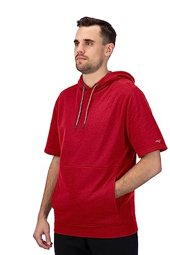 Mizuno Game Time Sleeve Hoodie, Red, X-Large