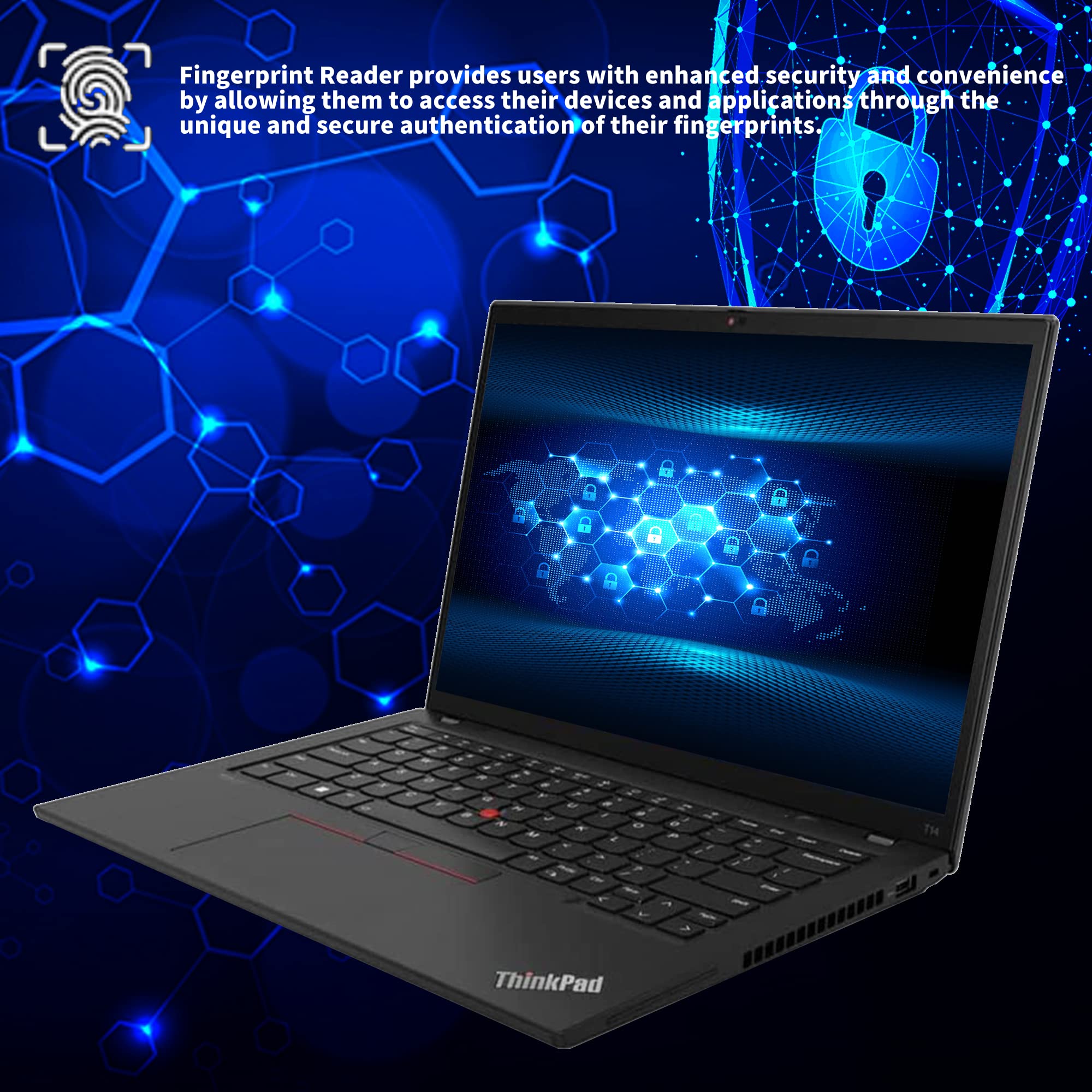 LENOVO 2022 Thinkpad T16 16" WQXGA IPS Business Laptop, Intel Core i7-1255U, 16GB RAM, 1TB PCIe SSD, Fingerprint Reader, Backlit Keyboard, Windows 11 Pro, Black, 32GB Snowbell USB Card (Renewed)