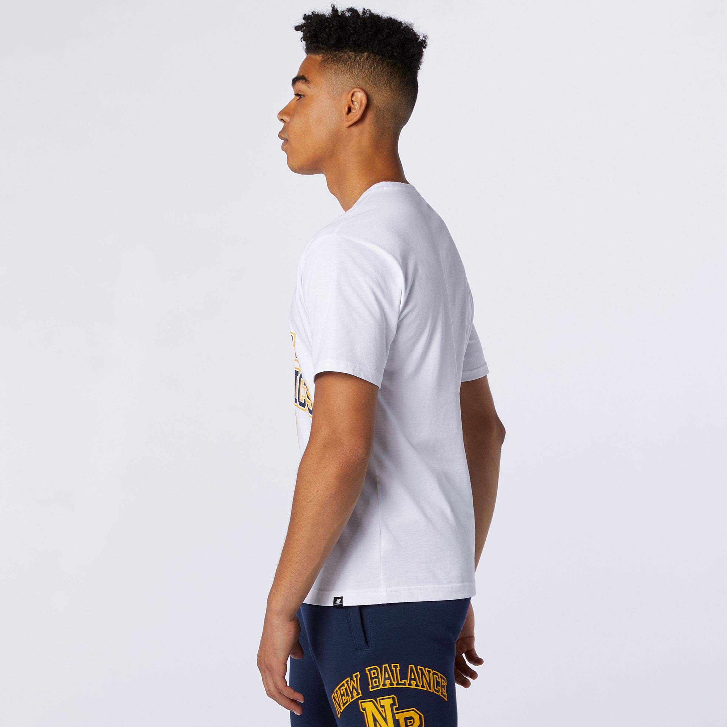 New Balance Men's NB Athletics Varsity Spec Short Sleeve, White, Medium