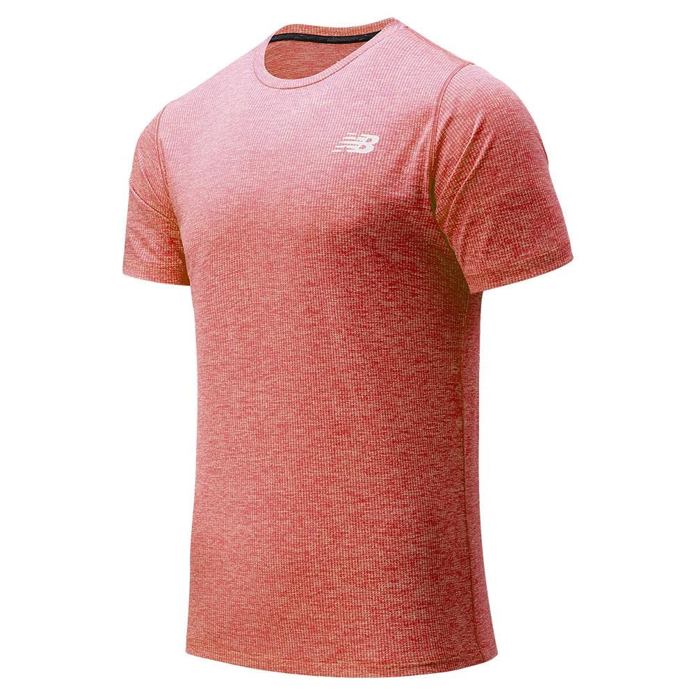 New Balance Men's Tenacity Short Sleeve, Team Red Inline , Medium