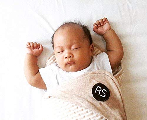 Radia Smart 5G Blocking, EMF Protection Baby Blanket, Pregnancy Belly Shielding, Organic Cotton, Cream, 35”x30