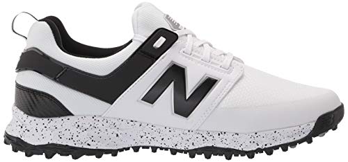 New Balance Men's Fresh Foam LinksSL Golf Shoe, White/Black, 11.5 Wide