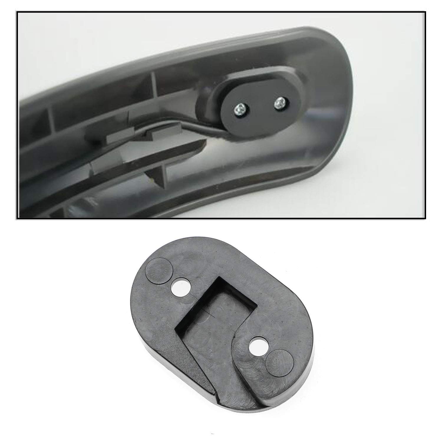 Maxmoral 1Set Scooter Accessories Upgrade Wheel Rear Fender Bracket Gasket for Xiaomi M365 Electric Scooter Black