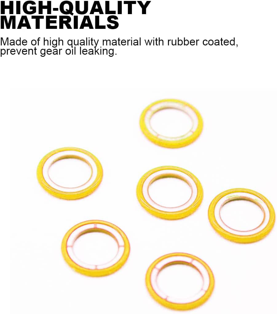 Lower Unit Grease Gaskets, Gearcase Lube Drain Screw Washer 26-830749, Gearcase Drain Plug Seal for Mercury 115FS 150 EFI Four Stroke and Mariner Outboards and MerCruiser Stern Drives