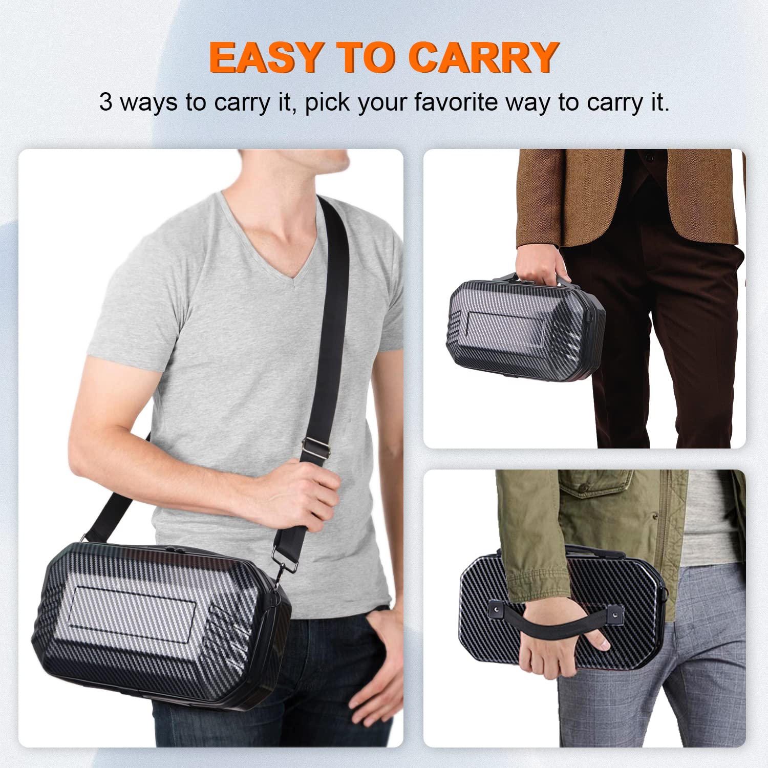 YIZEIJOB Durable Travel Case for Steam Deck Accessories Console Protective Carrying Hard Case Bag Larger Capacity Travel Pouch Portable Shoulder Storage Perfectly Fit with Valve Steam Deck