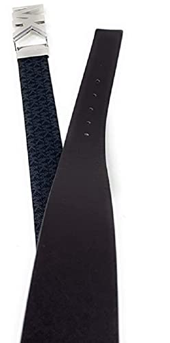 Michael Kors Womens Reversible MK Logo Belt Black/Brown Medium